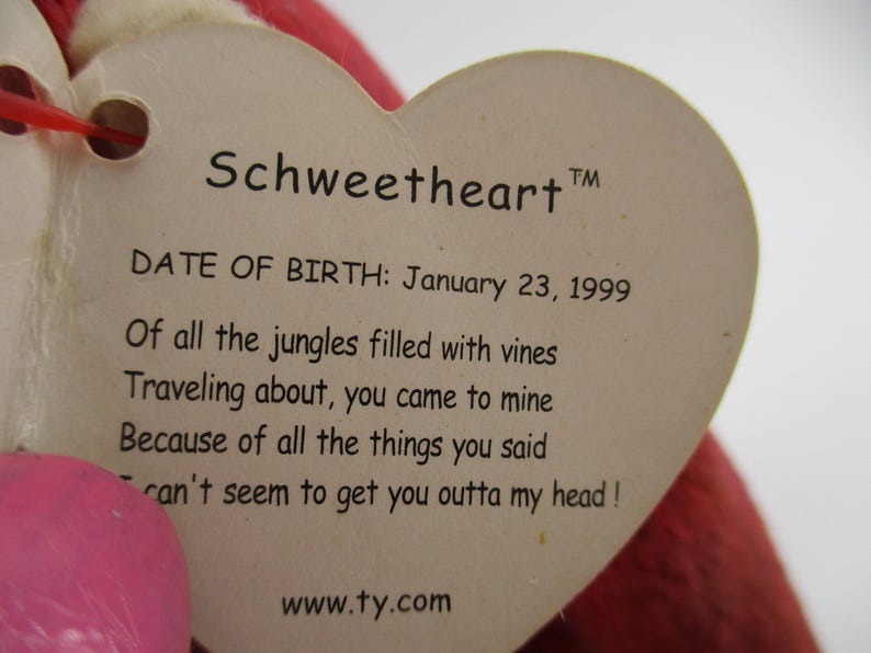 6" Ty Beanie "schweetheart" Monkey, Retired, Mint. - Etsy