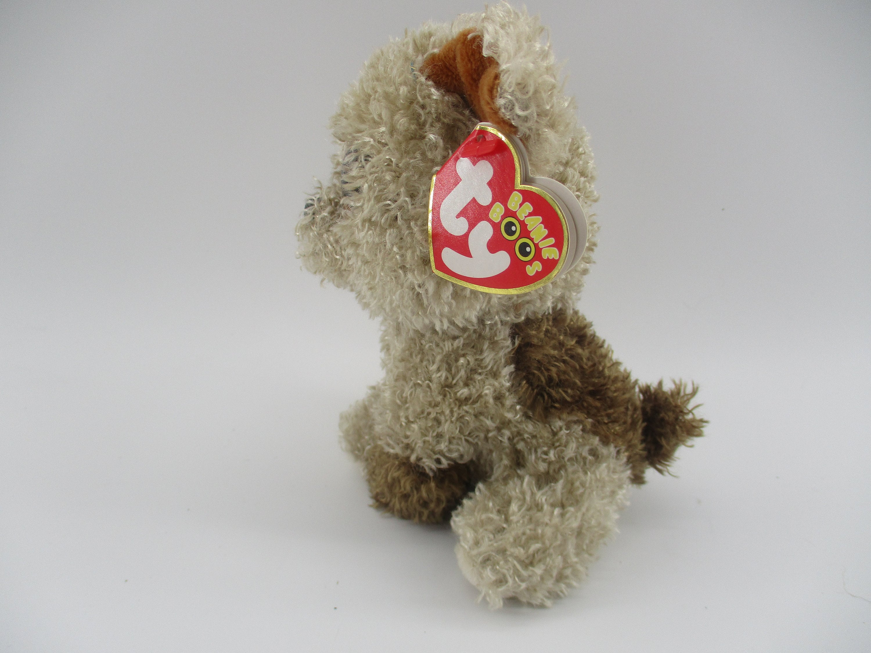 Rootbeer, 6 Tan and Brown Ty Beanie Boo Dog, Glitter Eyes, Retired, New ...