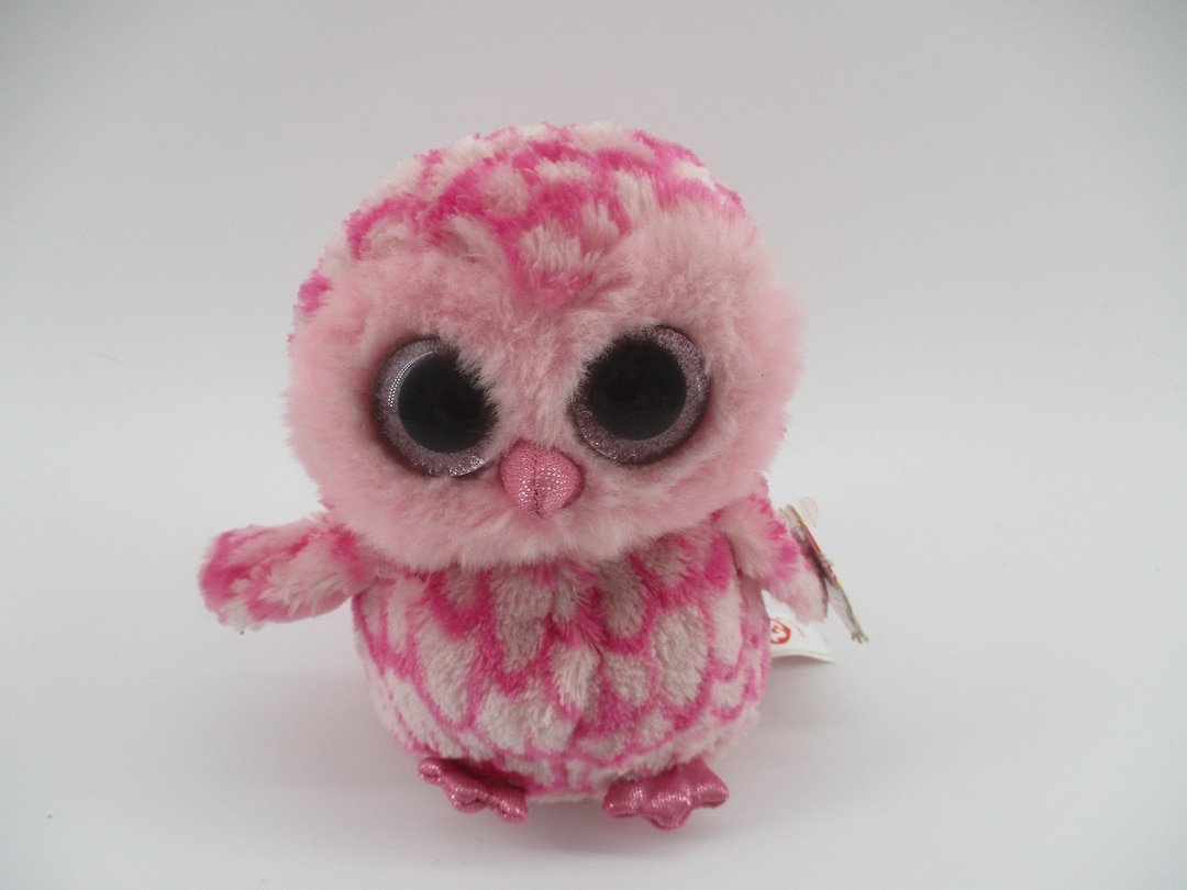 Pinky, 6" Pink Barn Owl Ty Beanie Boo, Retired, New, Mint. - Etsy