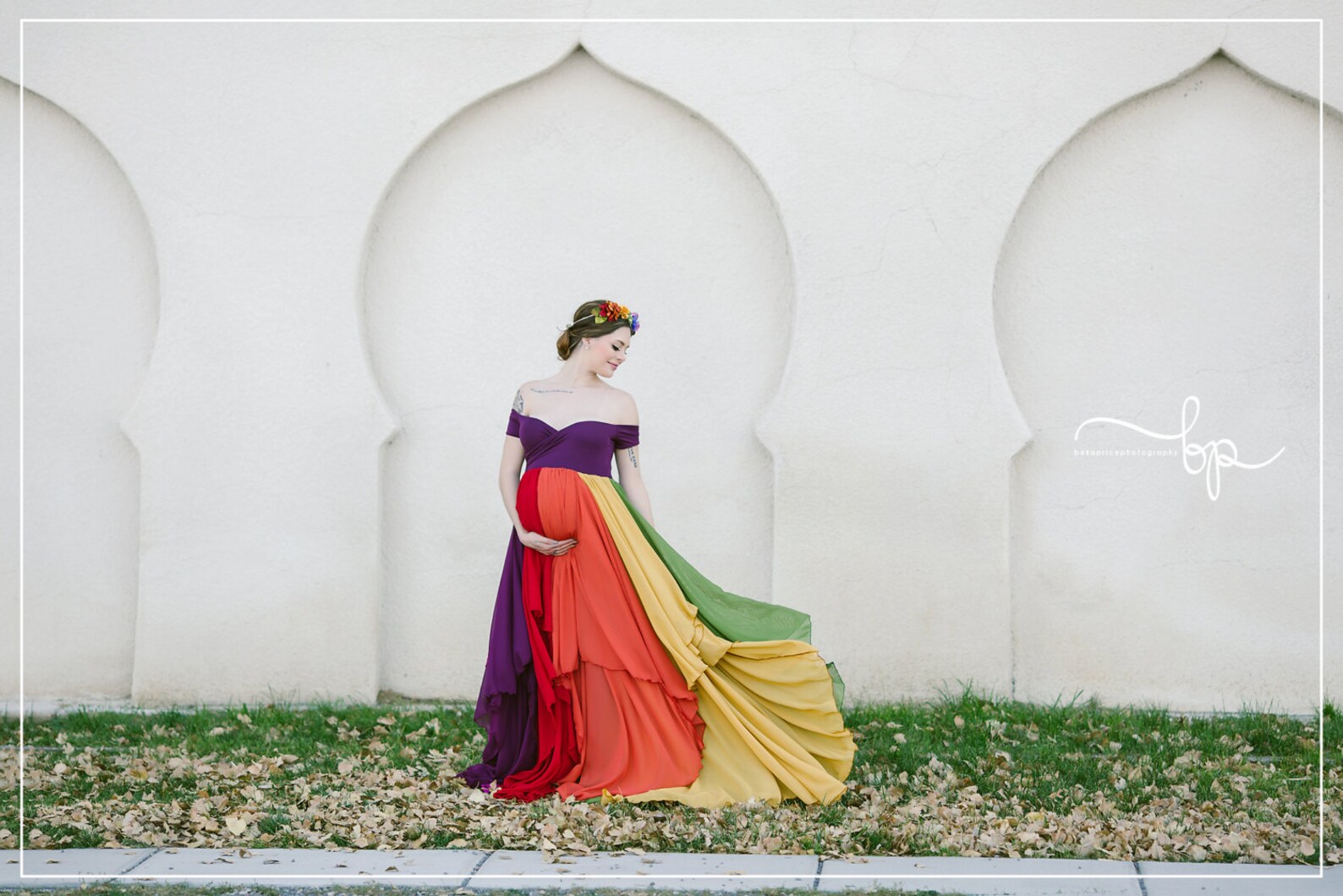 Rainbow Maternity Gown HOPE Gown Rainbow Baby Rainbow - Etsy