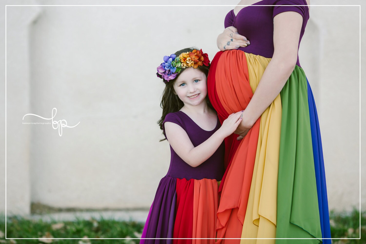 Rainbow Maternity Gown HOPE Gown Rainbow Baby Rainbow | Etsy