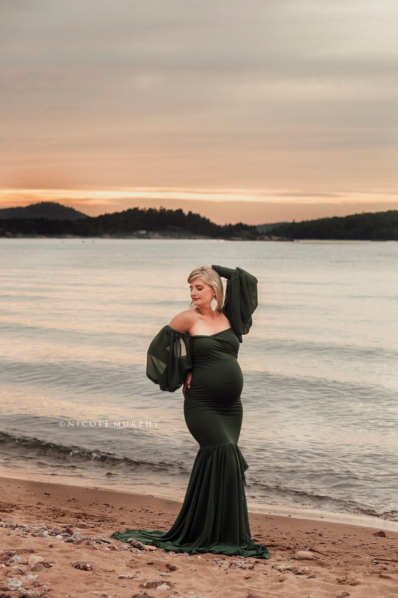 Maternity Gown For Photo Shoots Mermaid Style Maternity Etsy