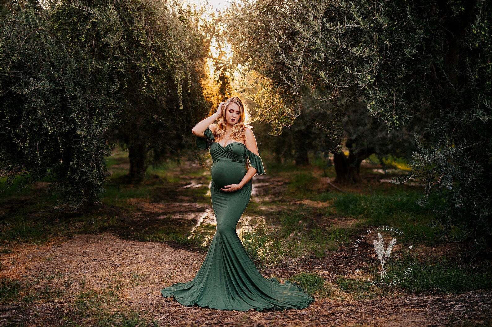 Maternity Gown For Photo Shoot Serenity Gown Fitted Etsy Canada