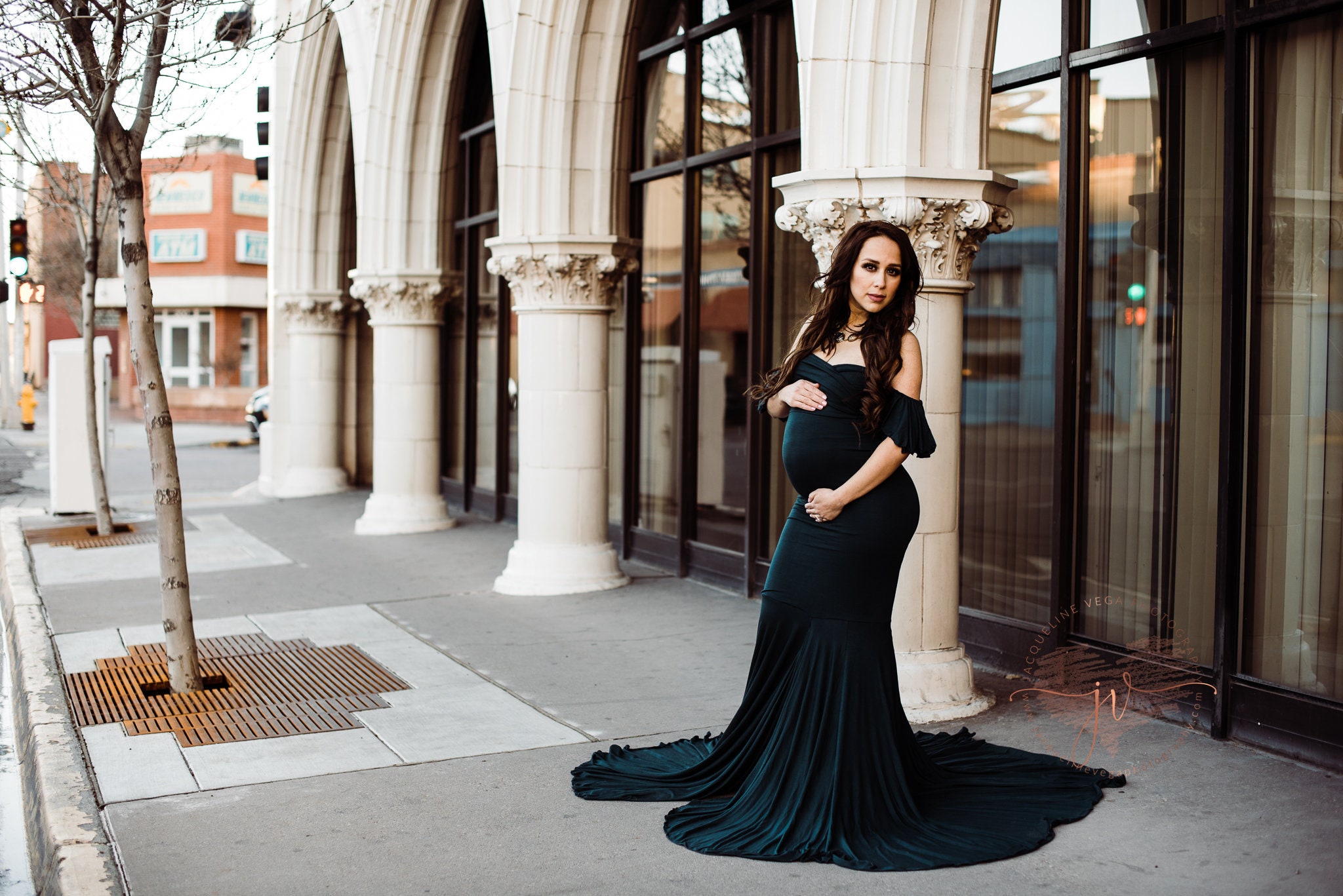 Maternity Gown For Photo Shoot Serenity Gown Fitted Etsy Canada