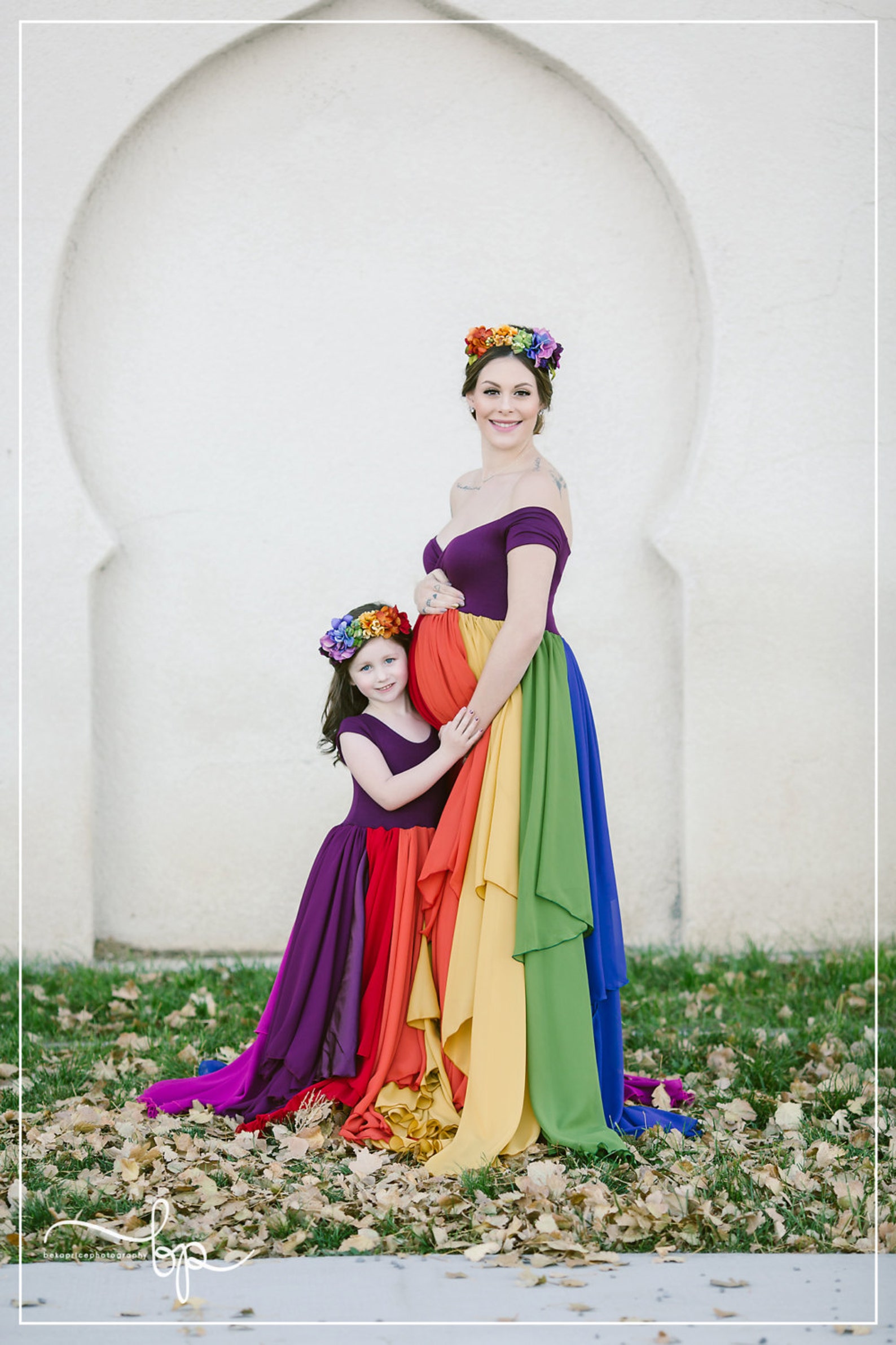 Rainbow Maternity Gown HOPE Gown Rainbow Baby Rainbow | Etsy