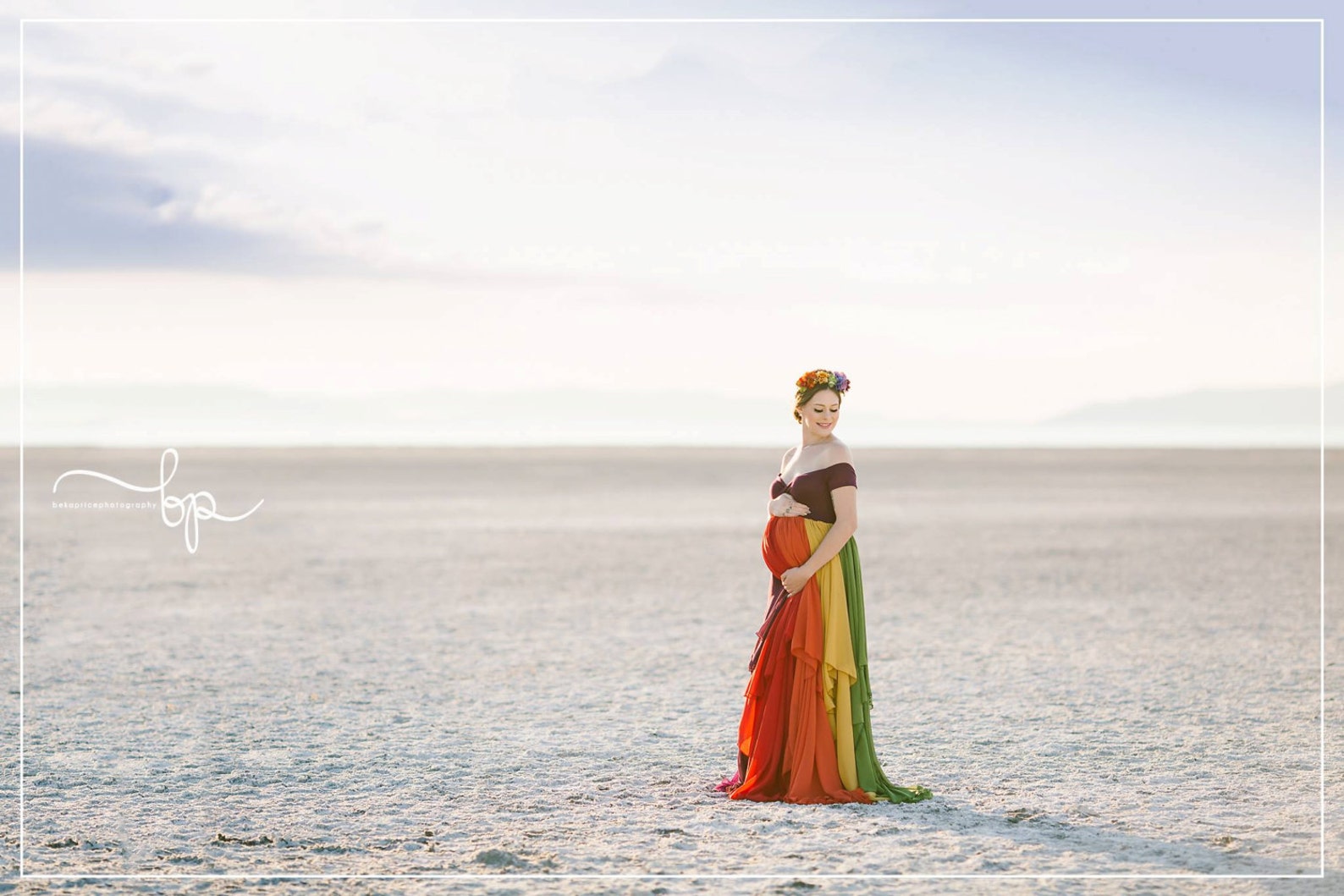 Rainbow Maternity Gown HOPE Gown Rainbow Baby Rainbow - Etsy