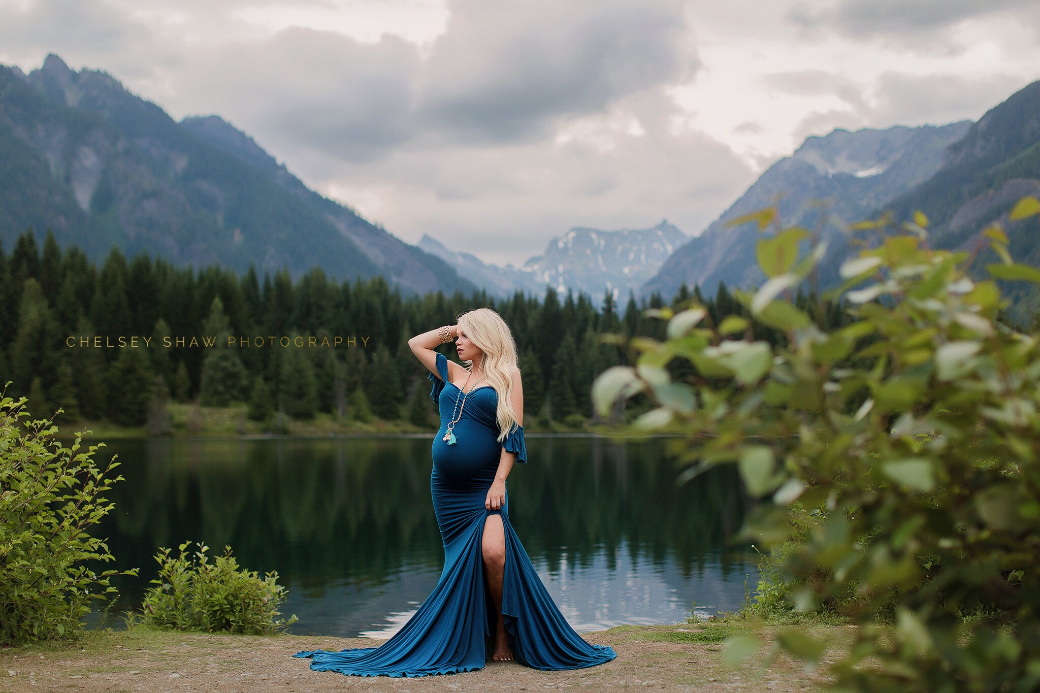 Maternity Gown For Photo Shoot Serenity Gown Fitted Etsy Canada