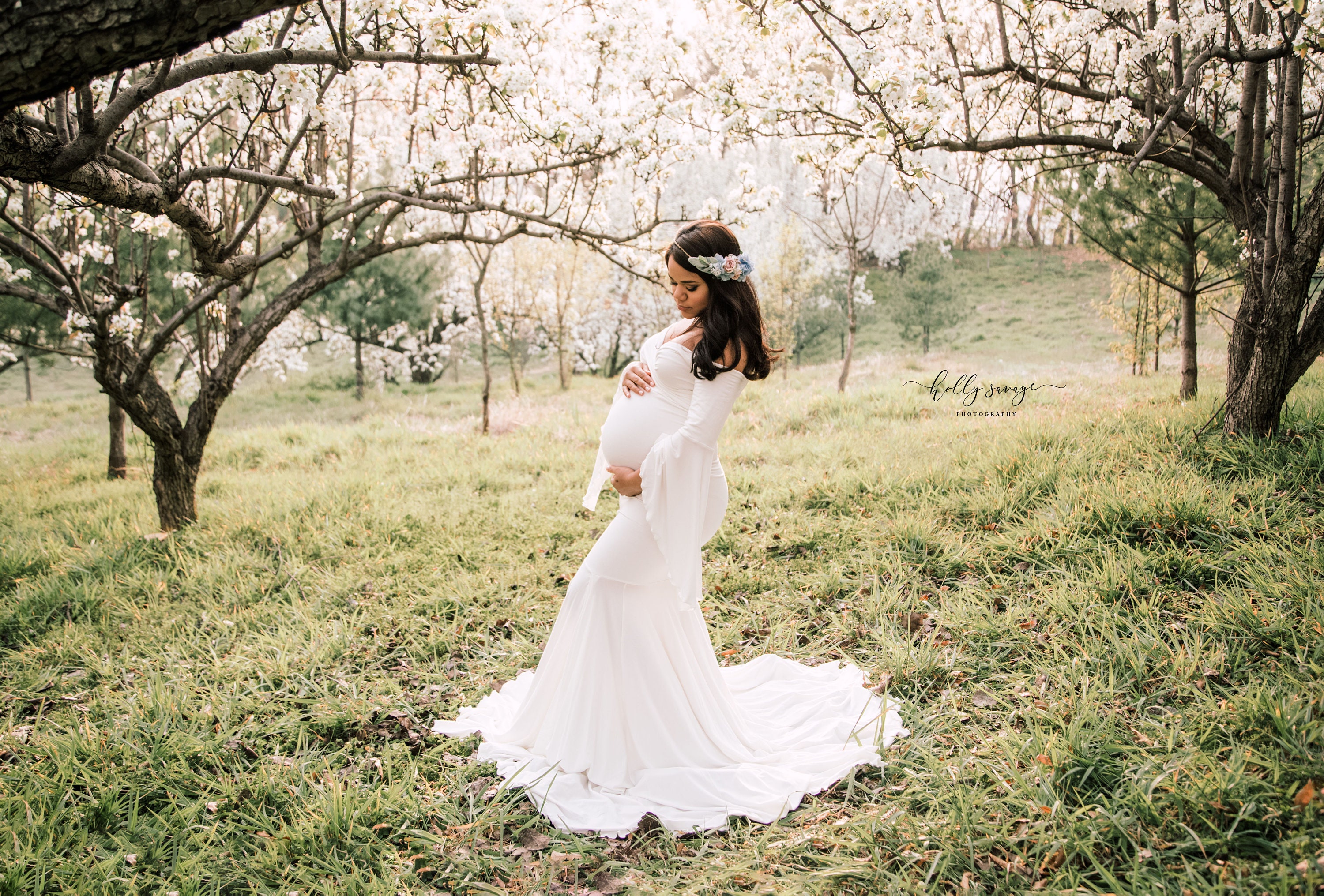 Maternity Gown For Photo Shoots Mermaid Style Maternity Etsy