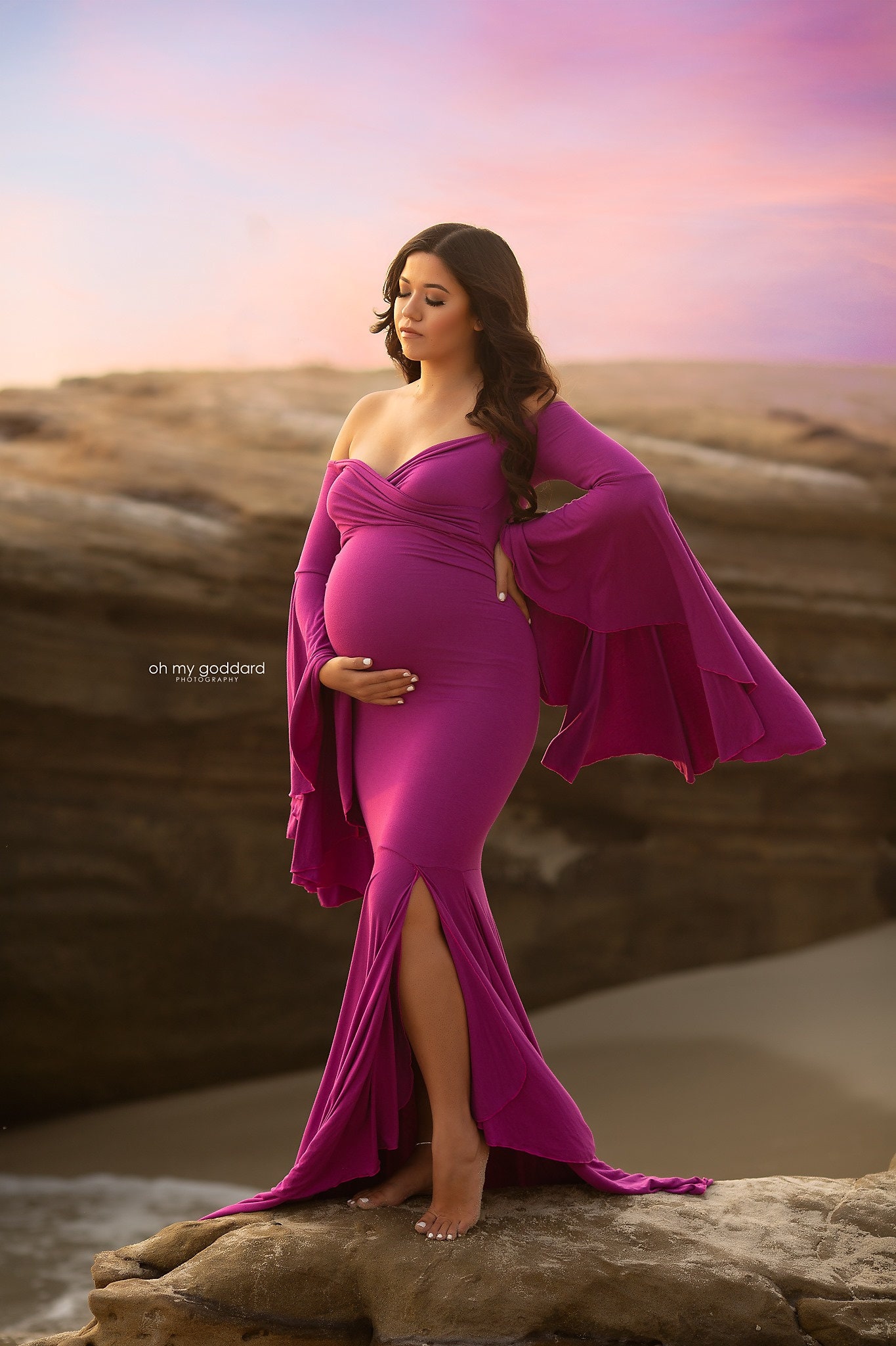 Maternity Gown For Photo Shoots Mermaid Style Maternity Etsy