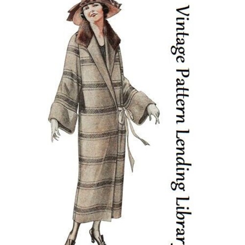 Vintage Sewing Pattern 1920s 20s Winter Coat // Reproduction | Etsy