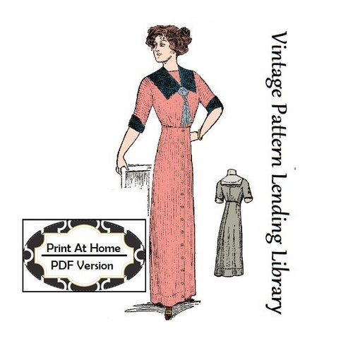 1912 Ladies Dress With Yoke INSTANT DOWNLOAD Reproduction - Etsy