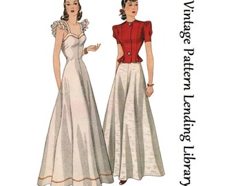 Evening Gown Pattern | Etsy