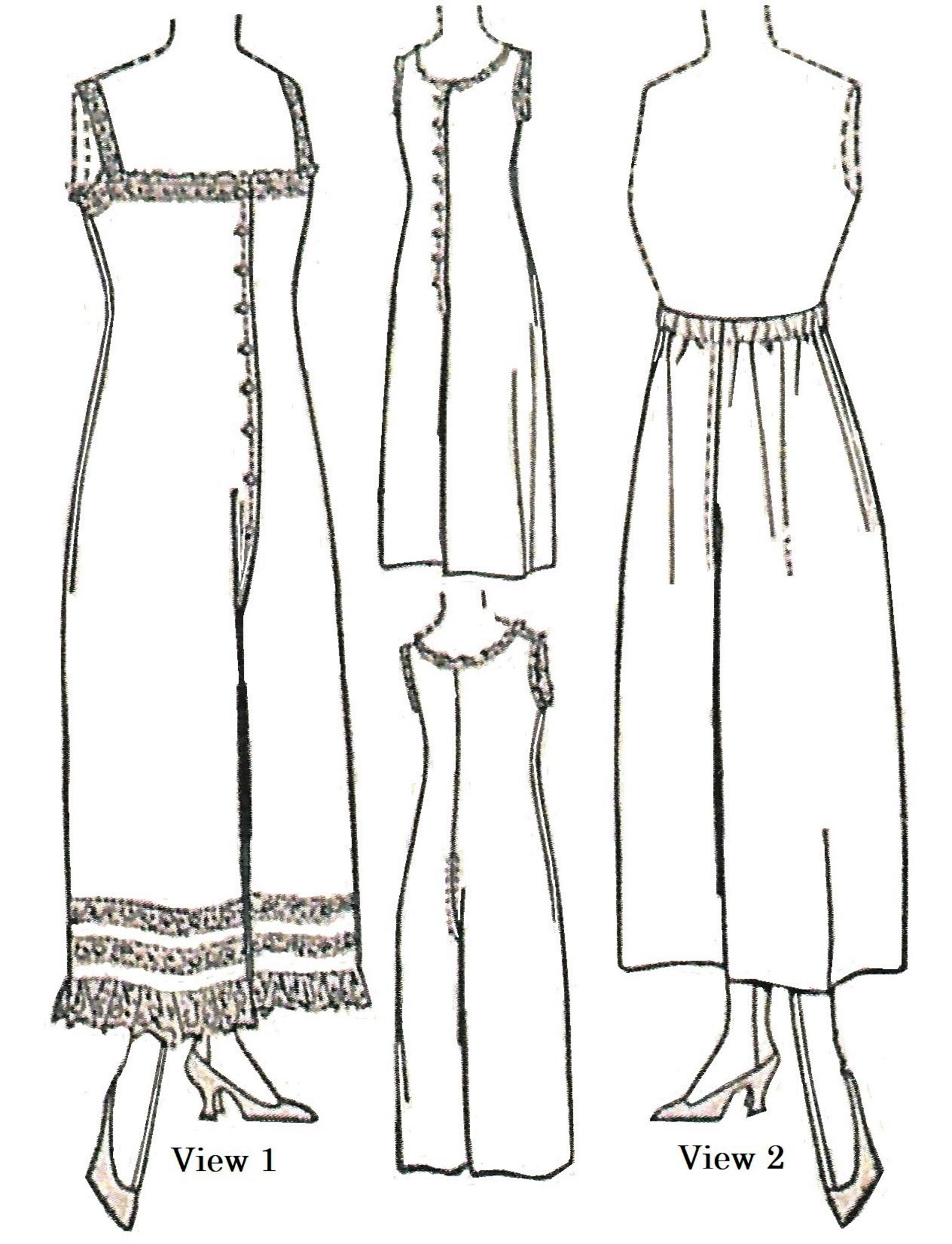 1915 Ladies Pantalettes or Combination Undergarment | Etsy