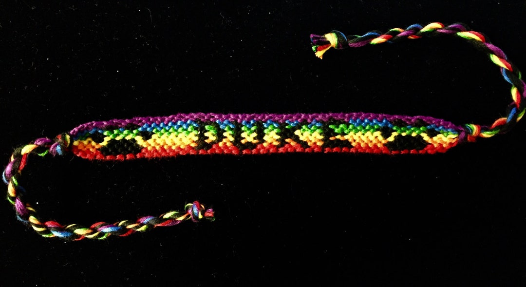 Personalized Rainbow Bridge Friendship Bracelet - Dog Name - Custom ...