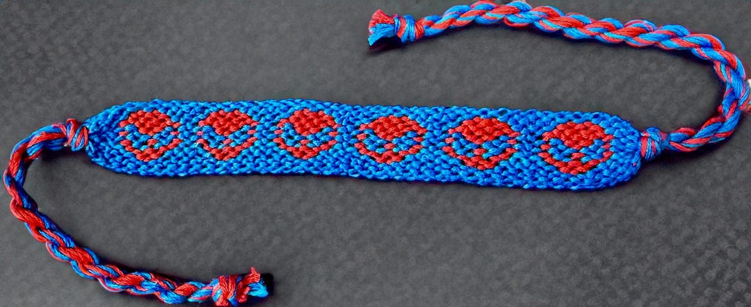 Spider-man Spiderman Super Hero Friendship Bracelet - Handmade Woven ...