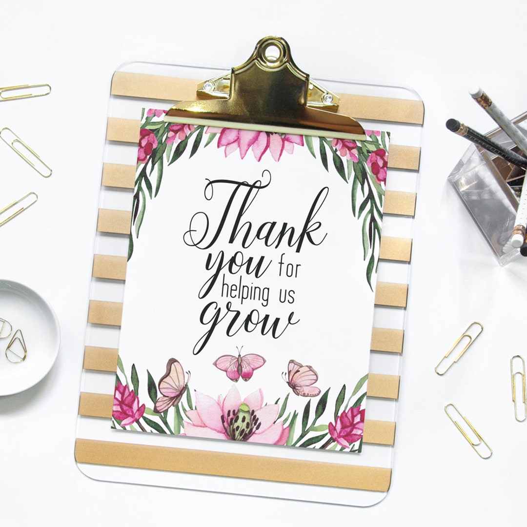 Teacher Appreciation Printable, INSTANT DOWNLOAD, Thank You for Helping ...