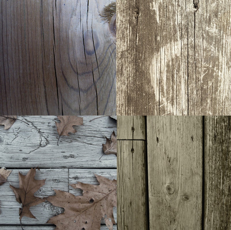 Rustic Wood and Leaves - INSTANT DOWNLOAD - Natural Distressed Texture ...