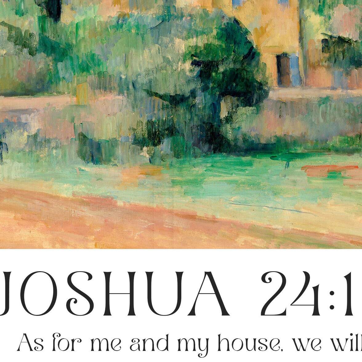 Joshua 24:15 Printable, As For Me and My House Print — Down the Path ...