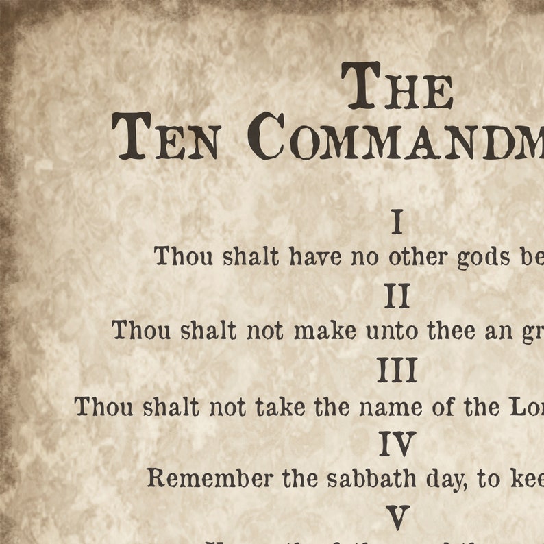 10 Commandments Bible Verse Kjv Rekawindows