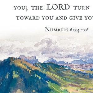 Blessing Printable, Lord Bless You and Keep You, Numbers 6:24-26 ...