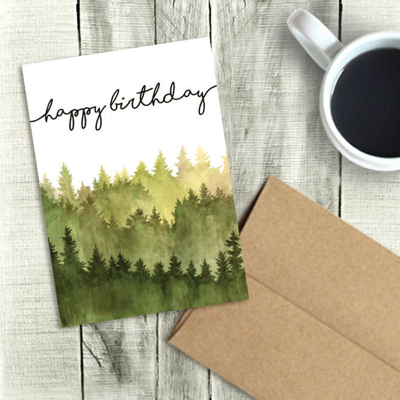 Rustic Birthday Card - Etsy