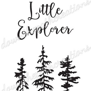 Little Explorer Printable, Adventure Print, Instant Download, Forest ...