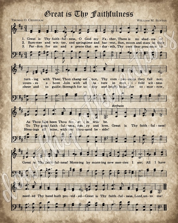 Great Is Thy Faithfulness Hymn