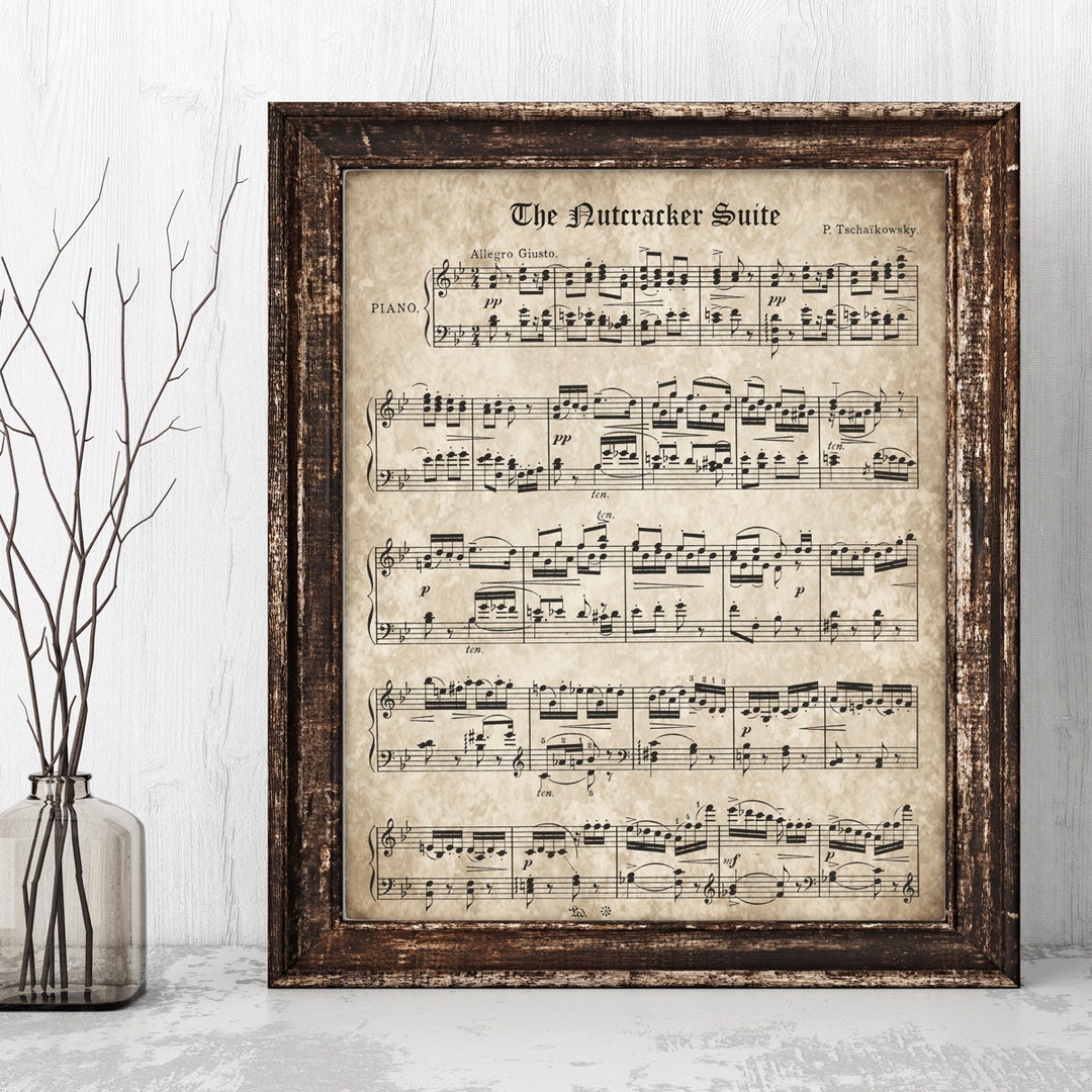 The Nutcracker, Printable Vintage Sheet Music, Instant Download ...