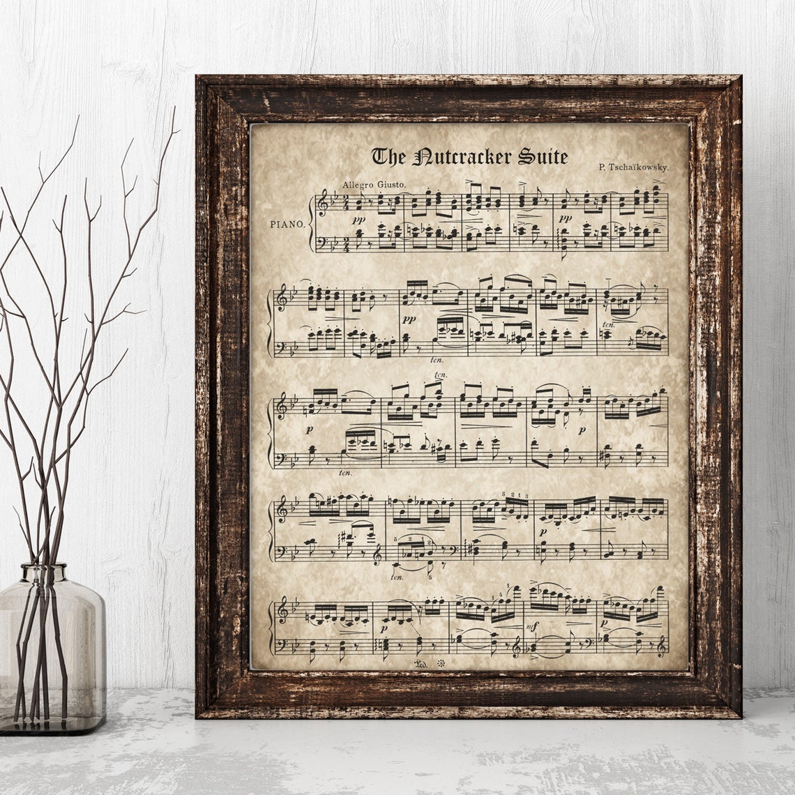 The Nutcracker, Printable Vintage Sheet Music, Instant Download ...