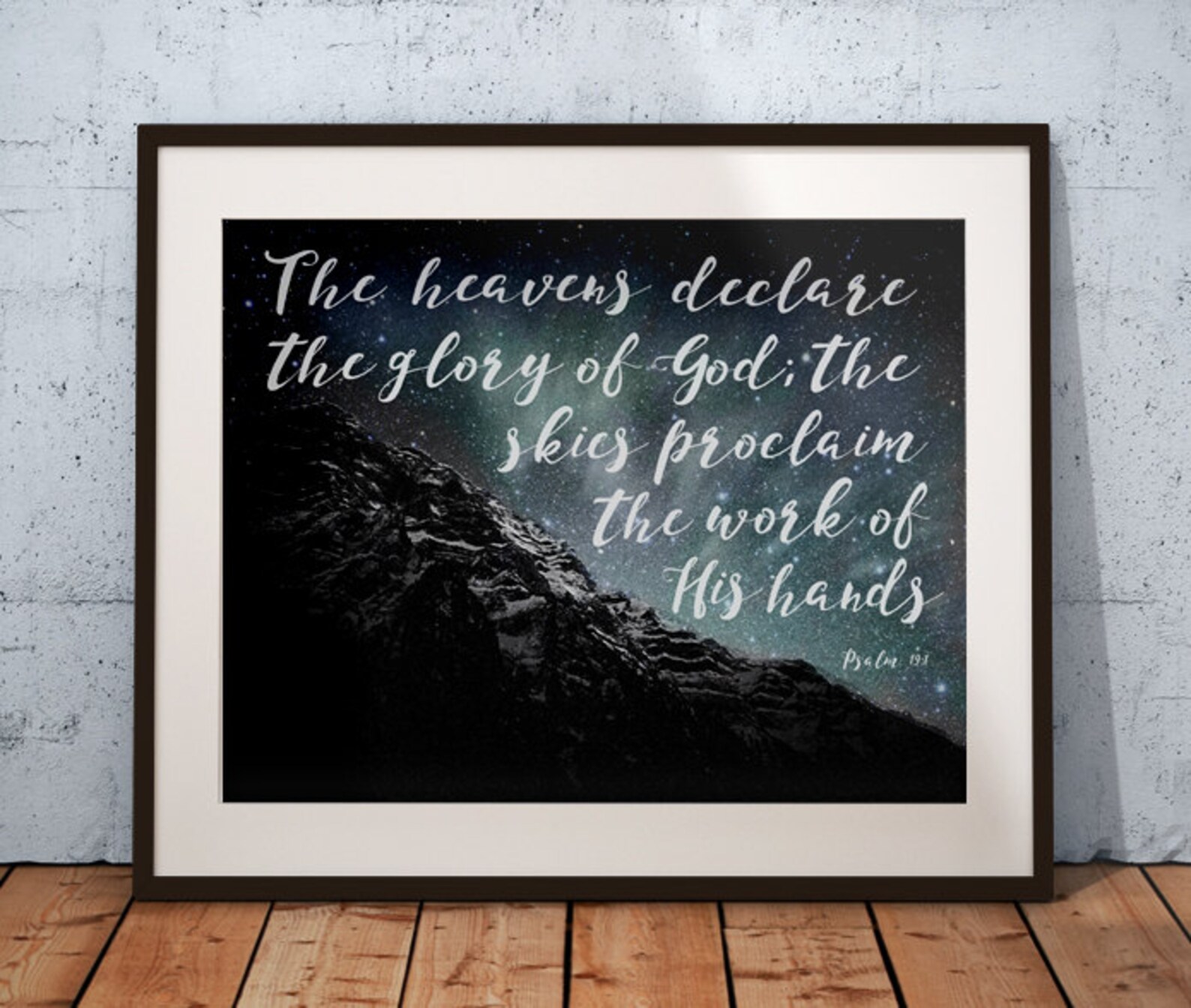 The Heavens Declare the Glory of God, Psalm 19:1 INSTANT DOWNLOAD Stars ...