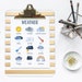 Weather Chart Printable Homeschool Resource Instant - Etsy