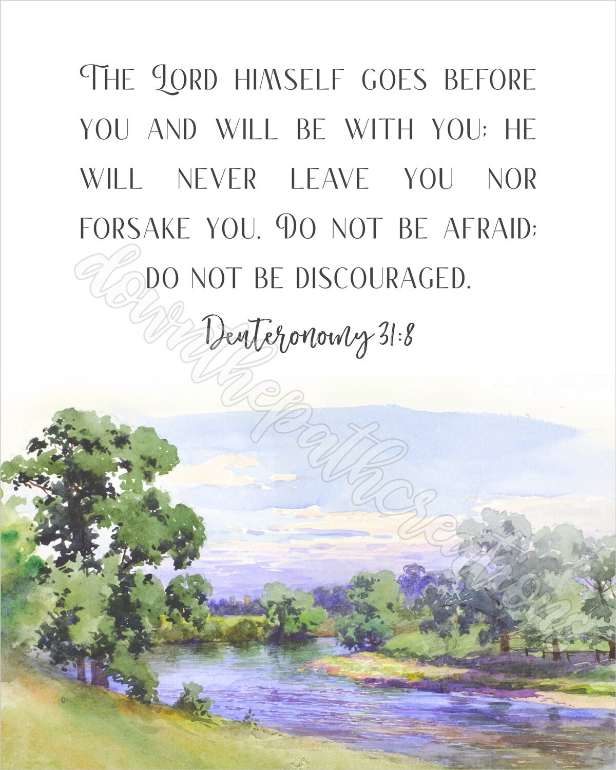 Deuteronomy 31:8 Printable, The Lord Himself Goes Before You — Down the ...