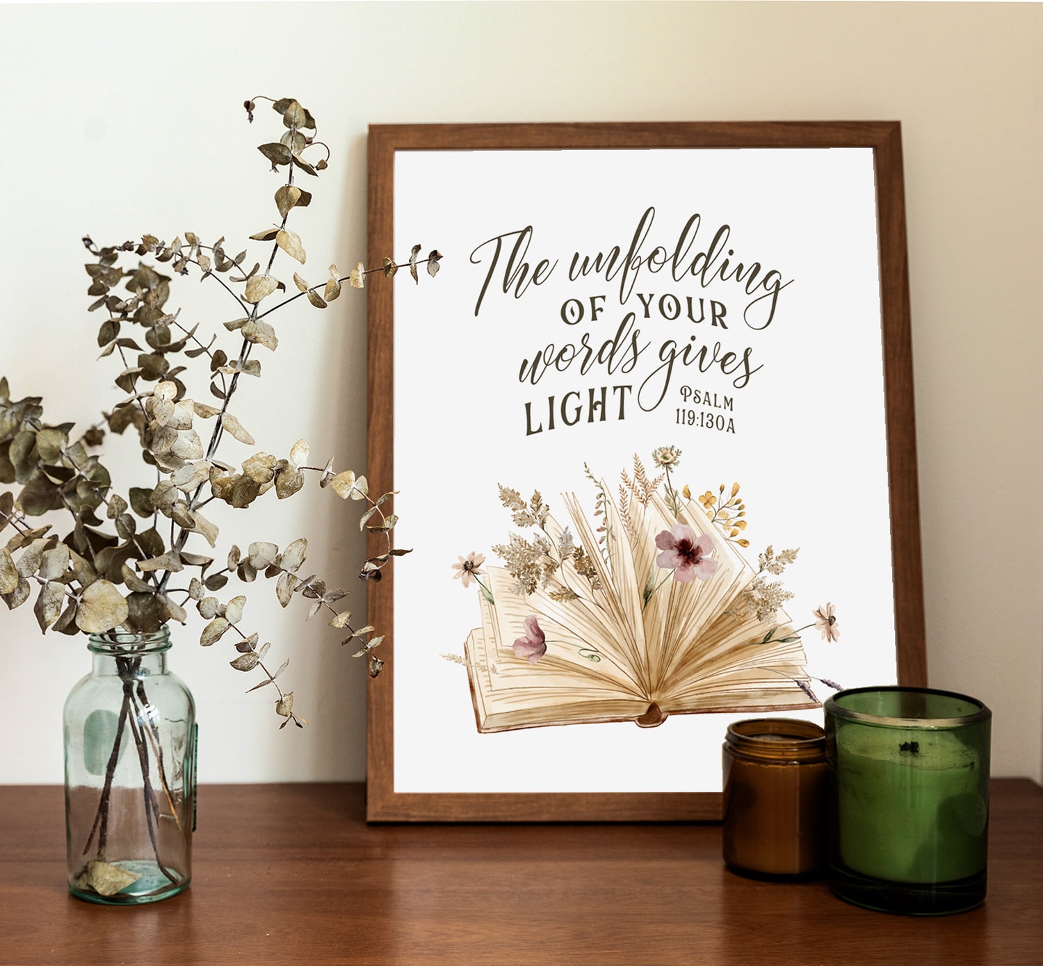The Unfolding of your Word Gives Light, Psalm 119:130 Print — Down the ...