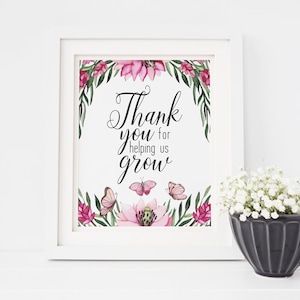 Teacher Appreciation Printable, INSTANT DOWNLOAD, Thank You for Helping ...