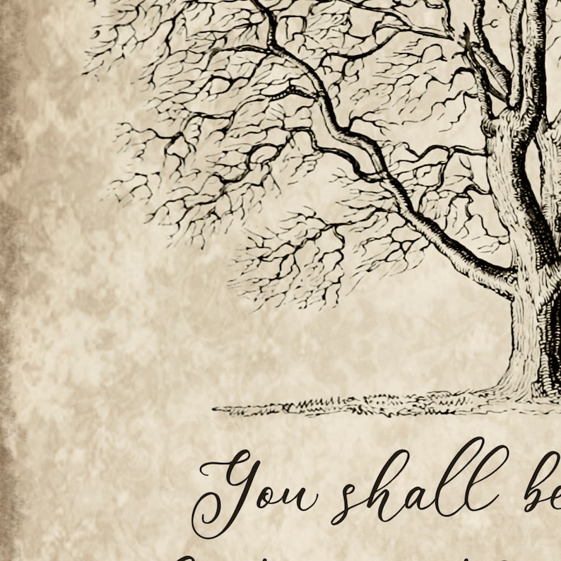 Psalm 1:3 Printable, You Shall Be a Tree Print, INSTANT DOWNLOAD ...