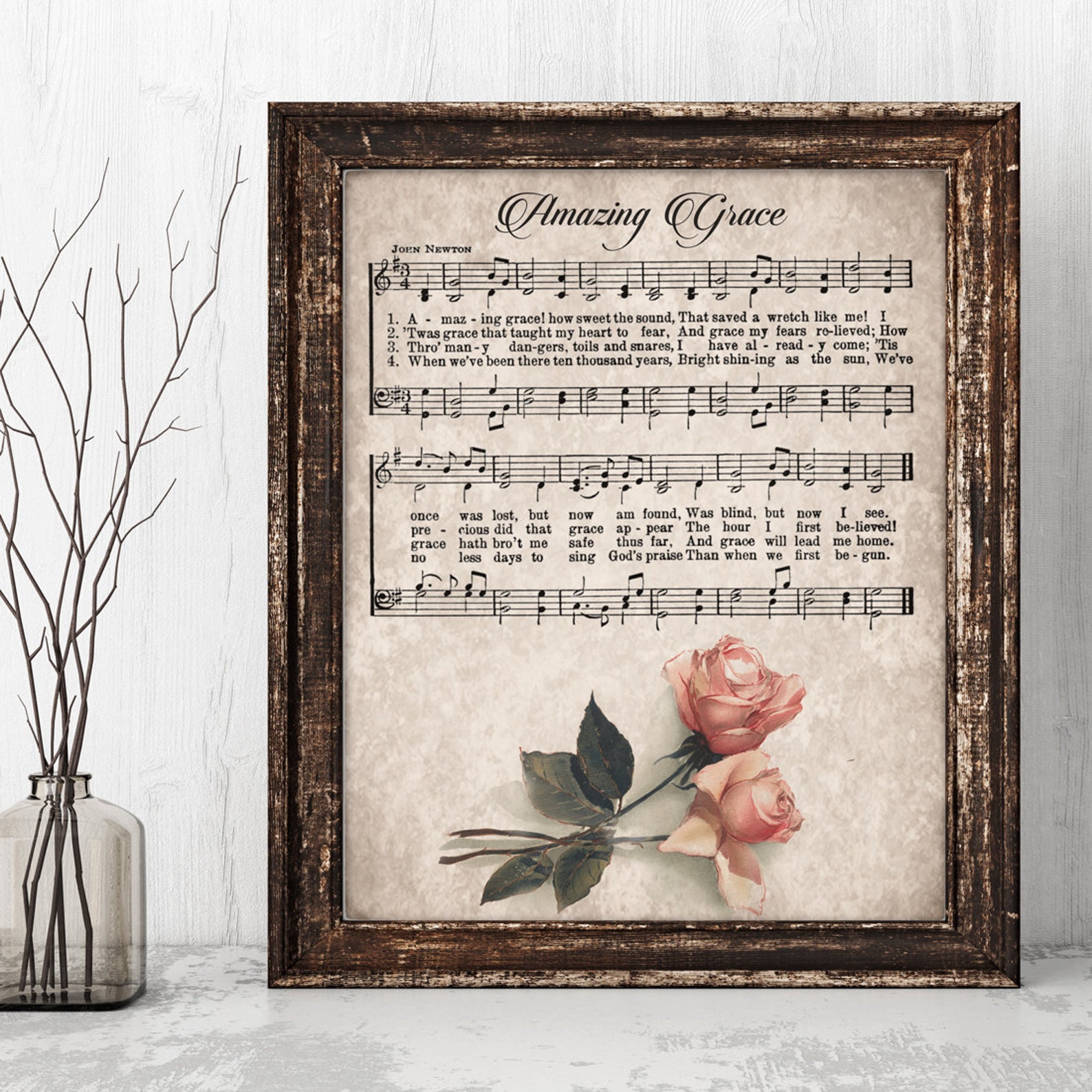 Vintage Scripture Art Prints: Christian Gallery Wall Decor (digital ...