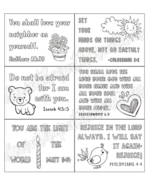 Páginas Para Colorear De Versículos Bíblicos Biblia Libro Para