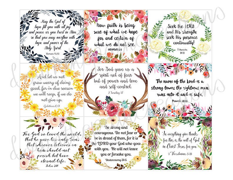 Buy 45 Printable Bible Verse Cards 3x2.5 Instant Online in India - Etsy