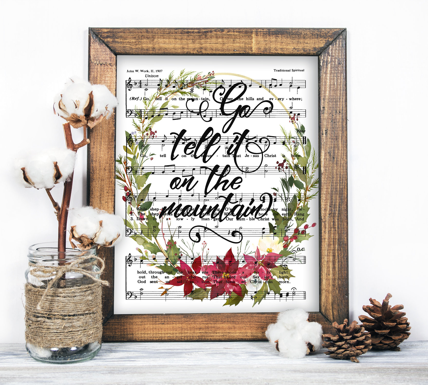 Set of 6 Christmas Bible Verse Art Prints, Download — Down the Path ...