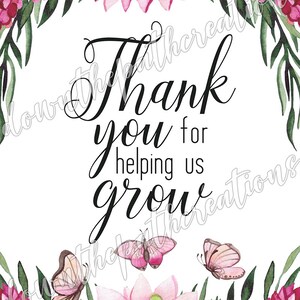 Teacher Appreciation Printable, INSTANT DOWNLOAD, Thank You for Helping ...