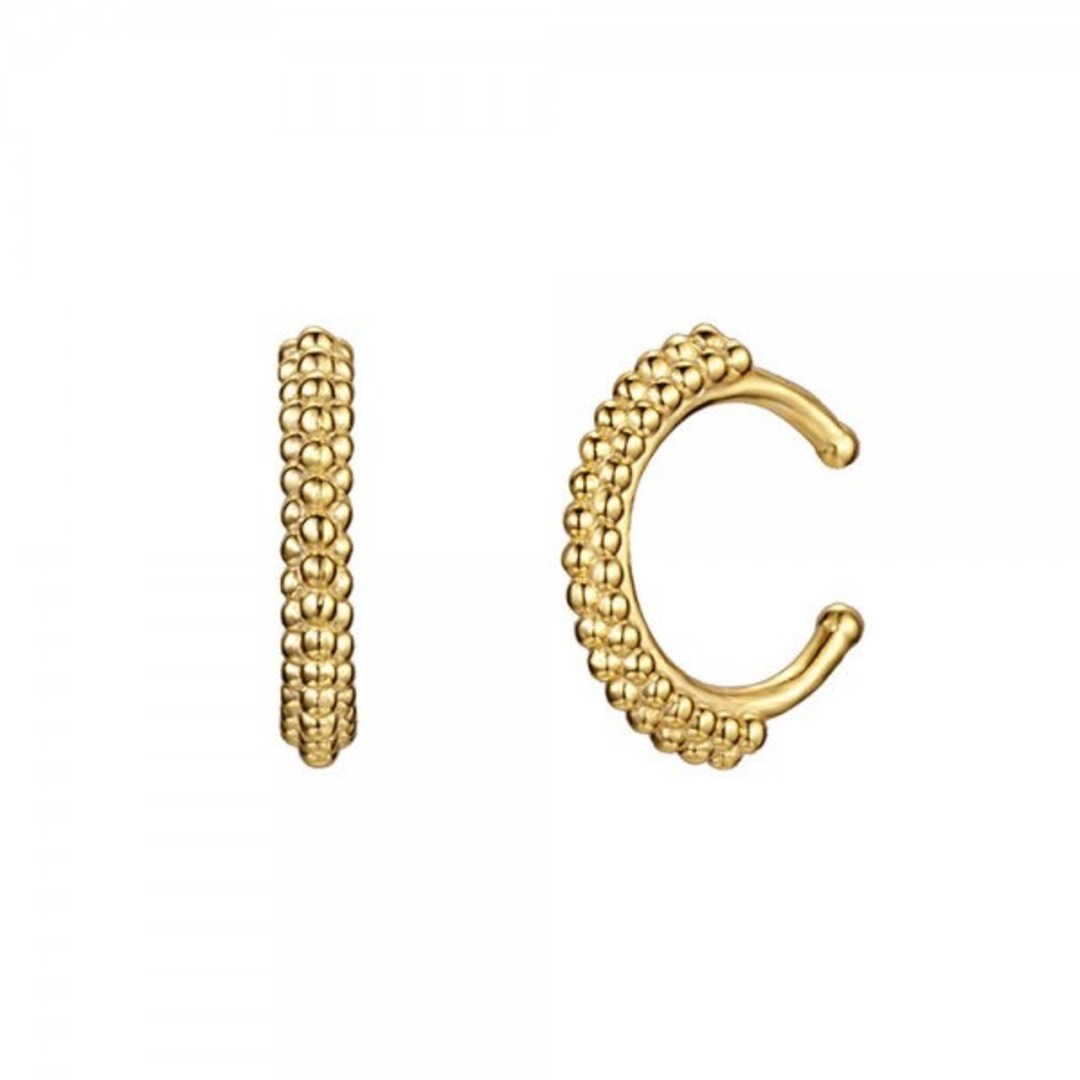 Dainty Little Balls Ear Cuff, Little Balls Ear Cuff Earrings, Gold Ear ...