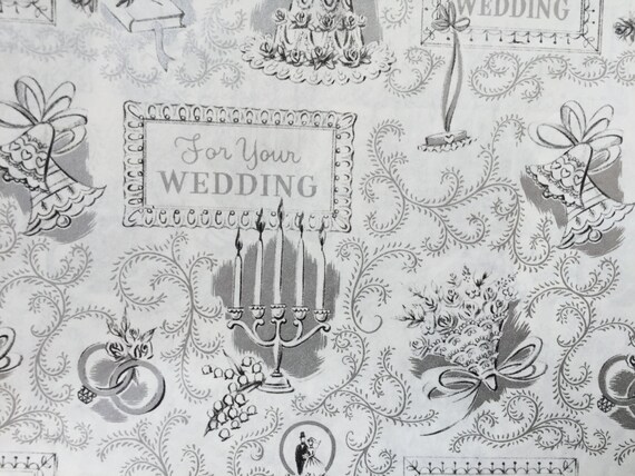 Vintage Wedding Wrapping Paper