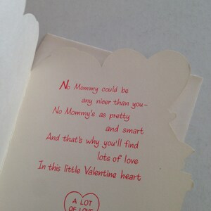 Vintage Valentine's Day Card for Mom From Child Juvenile Greeting Card ...