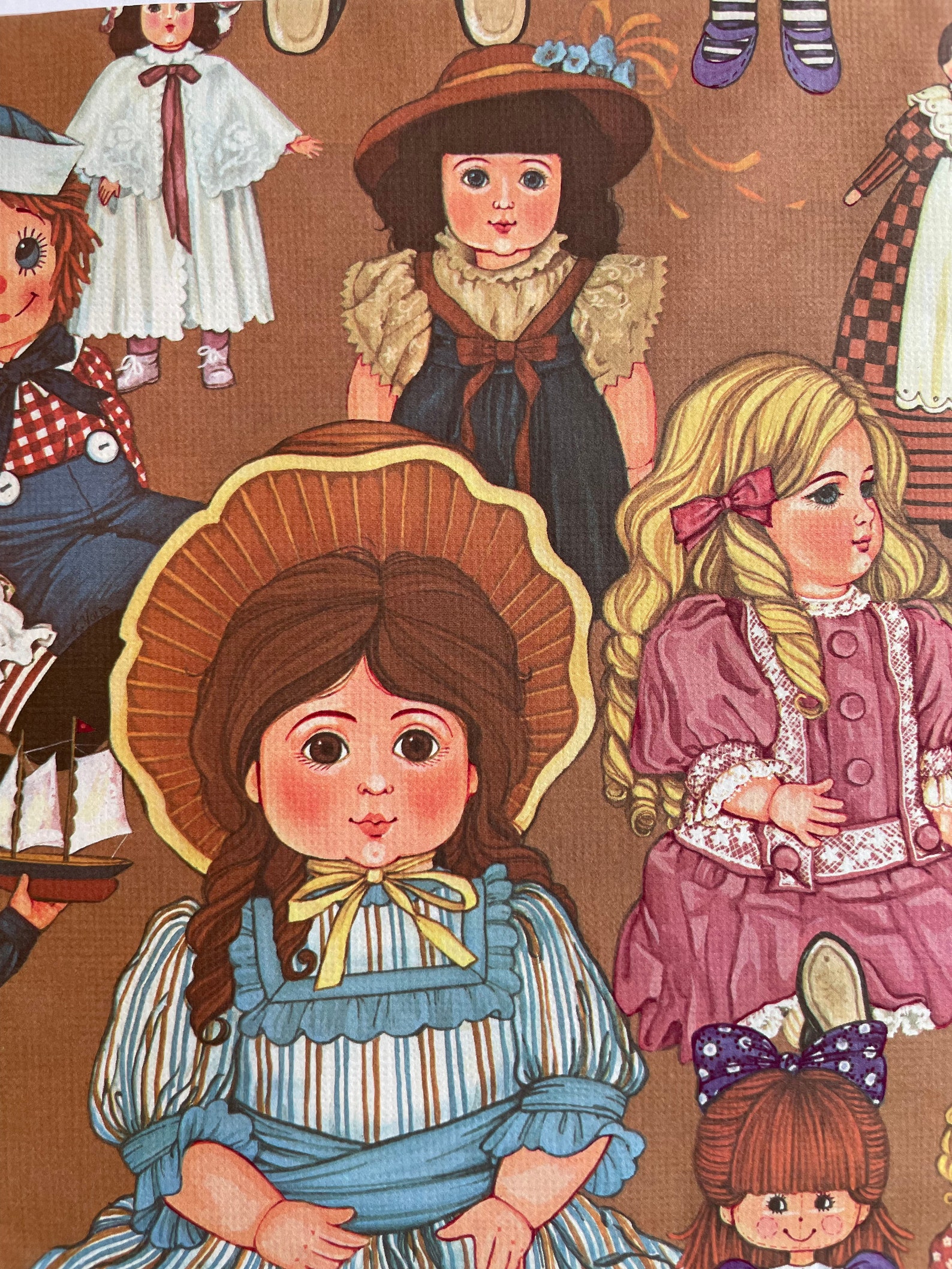 Vintage Gift Wrapping Paper - Juvenile - Vintage Doll Collection ...