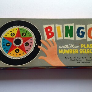 Vintage Bingo Game Set in Original Box - Bingo Cards and Markers ...