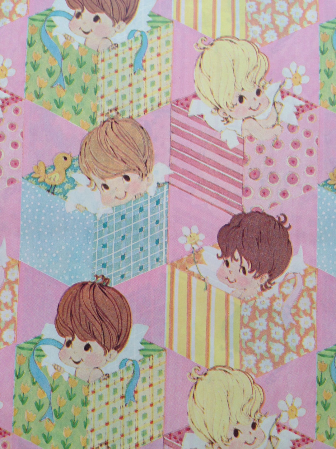 Vintage Gift Wrapping Paper by Laurel American Greetings - Baby Shower ...