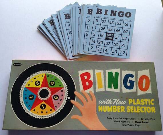 Vintage Bingo Game Set in Original Box Bingo Cards and | Etsy
