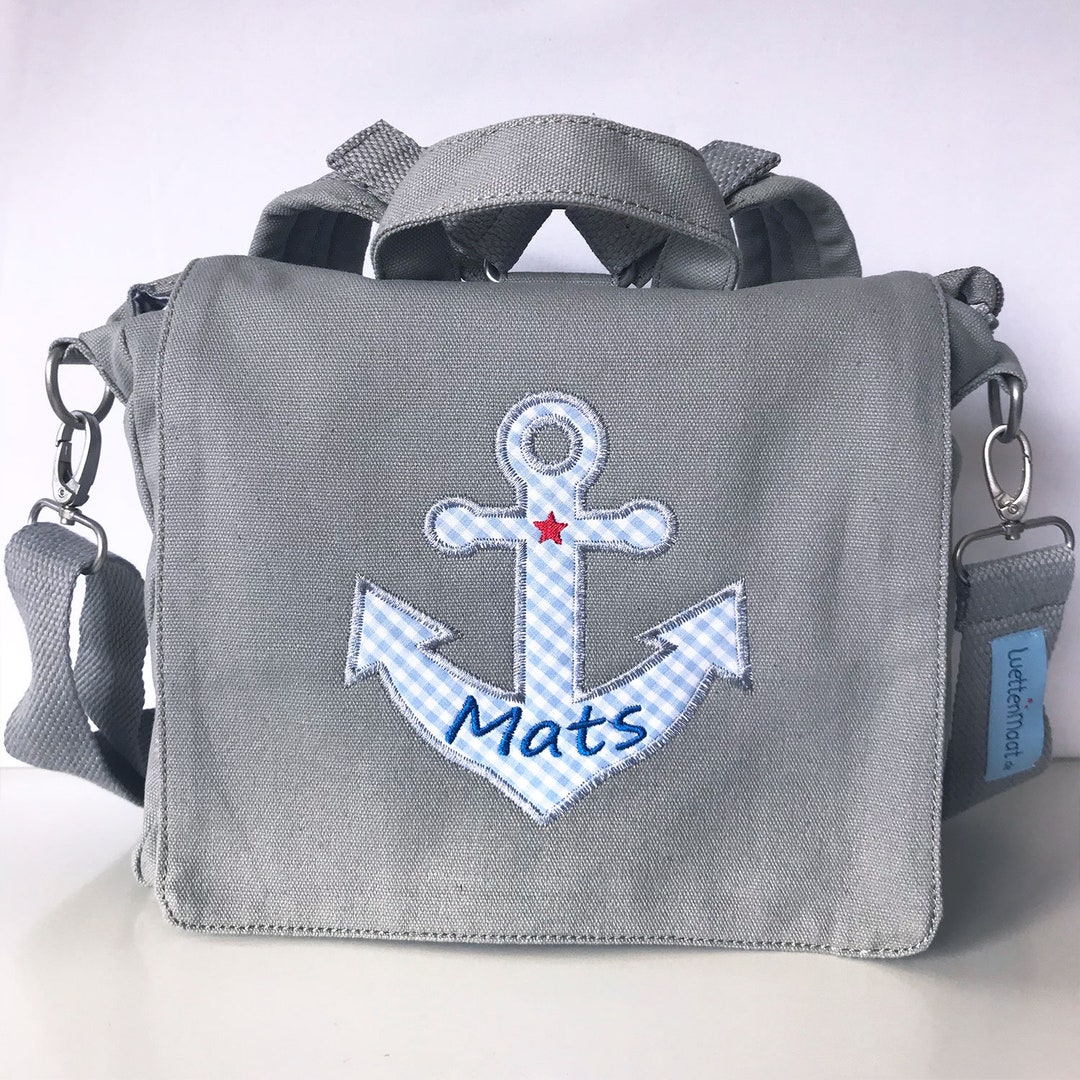 Kindergarten Bag With Anchor Maritime Backpack - Etsy