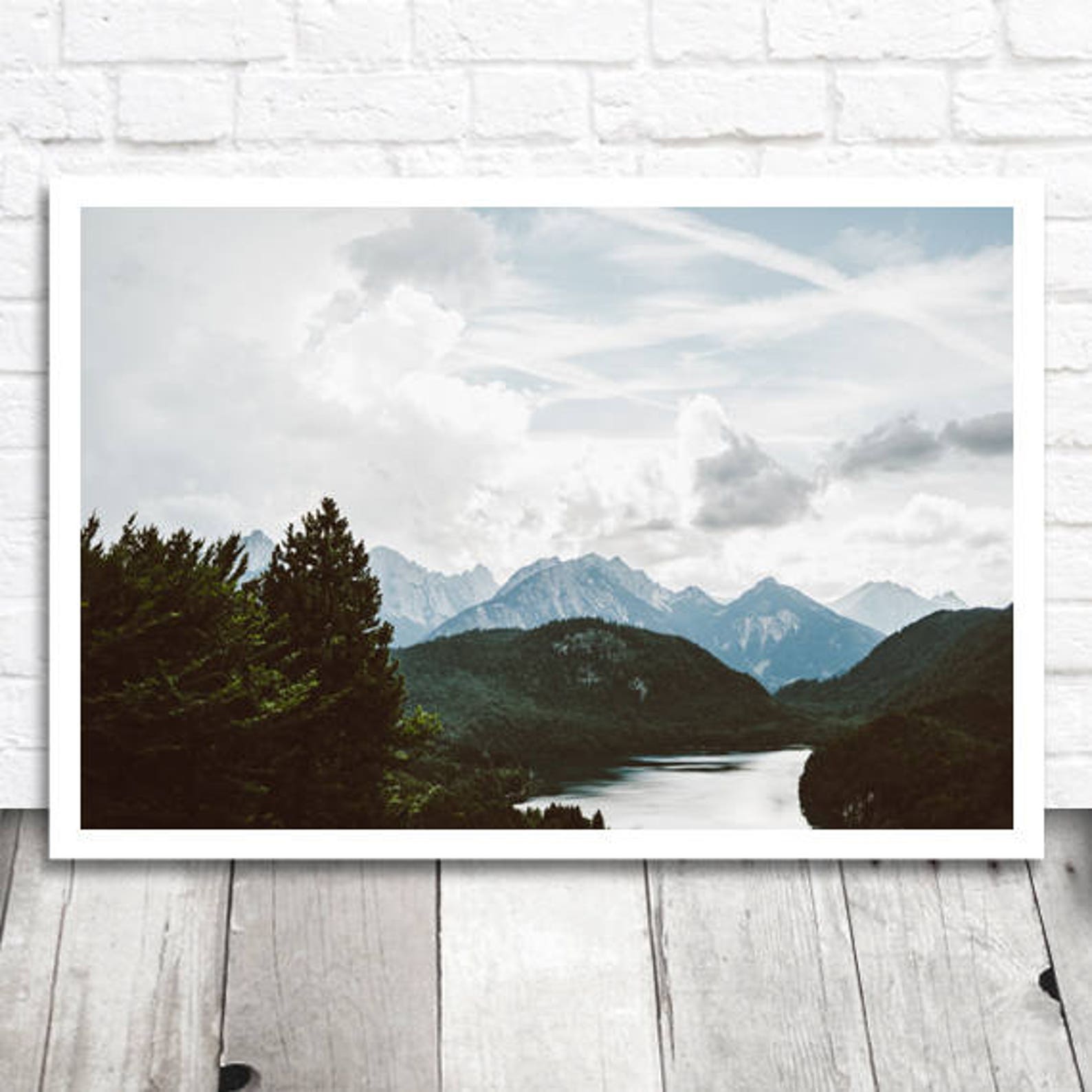 Alpsee Print Mountain Lake Print Mountain Photo Download | Etsy