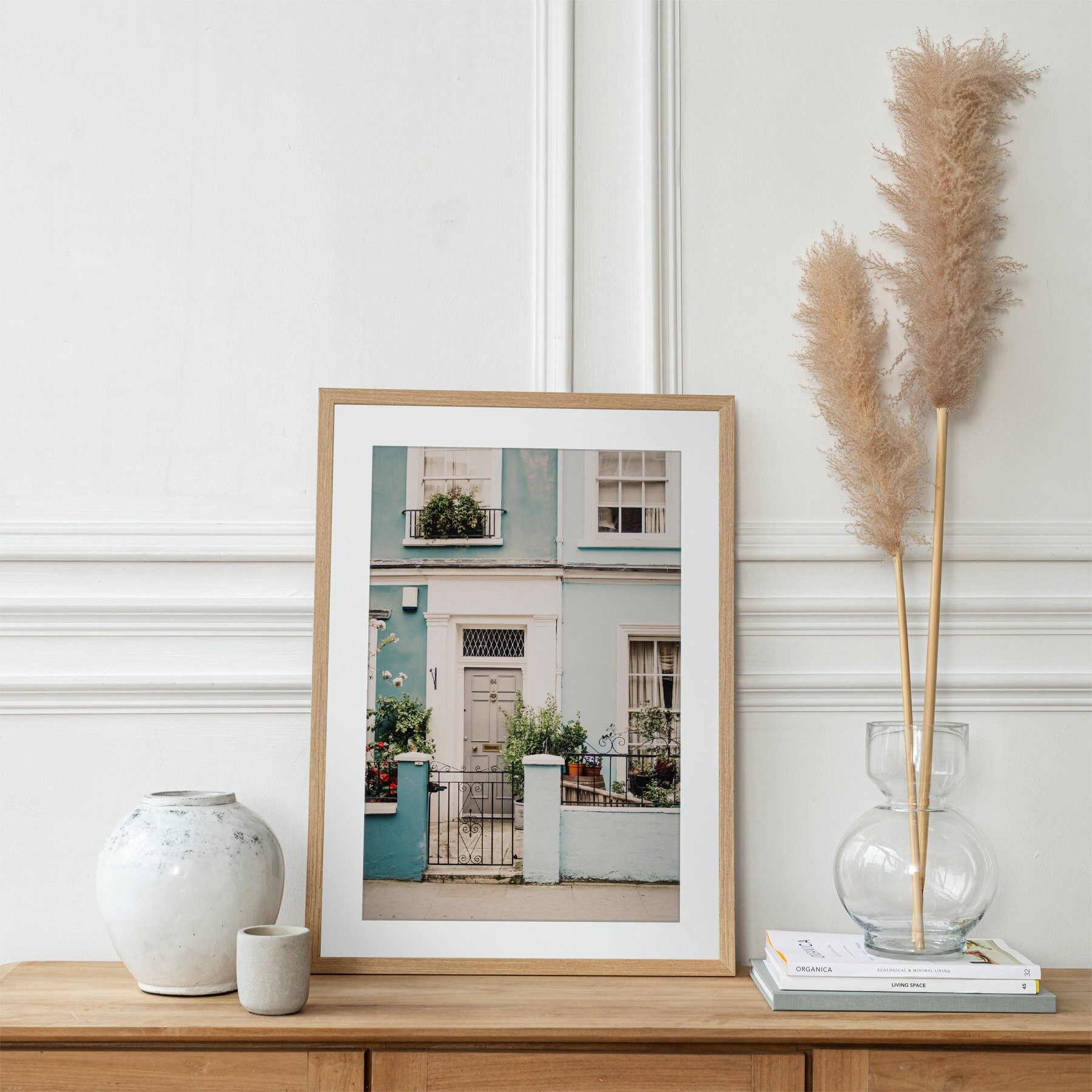 Blue House Photo Architecture Print Notting Hill Photo Print English ...